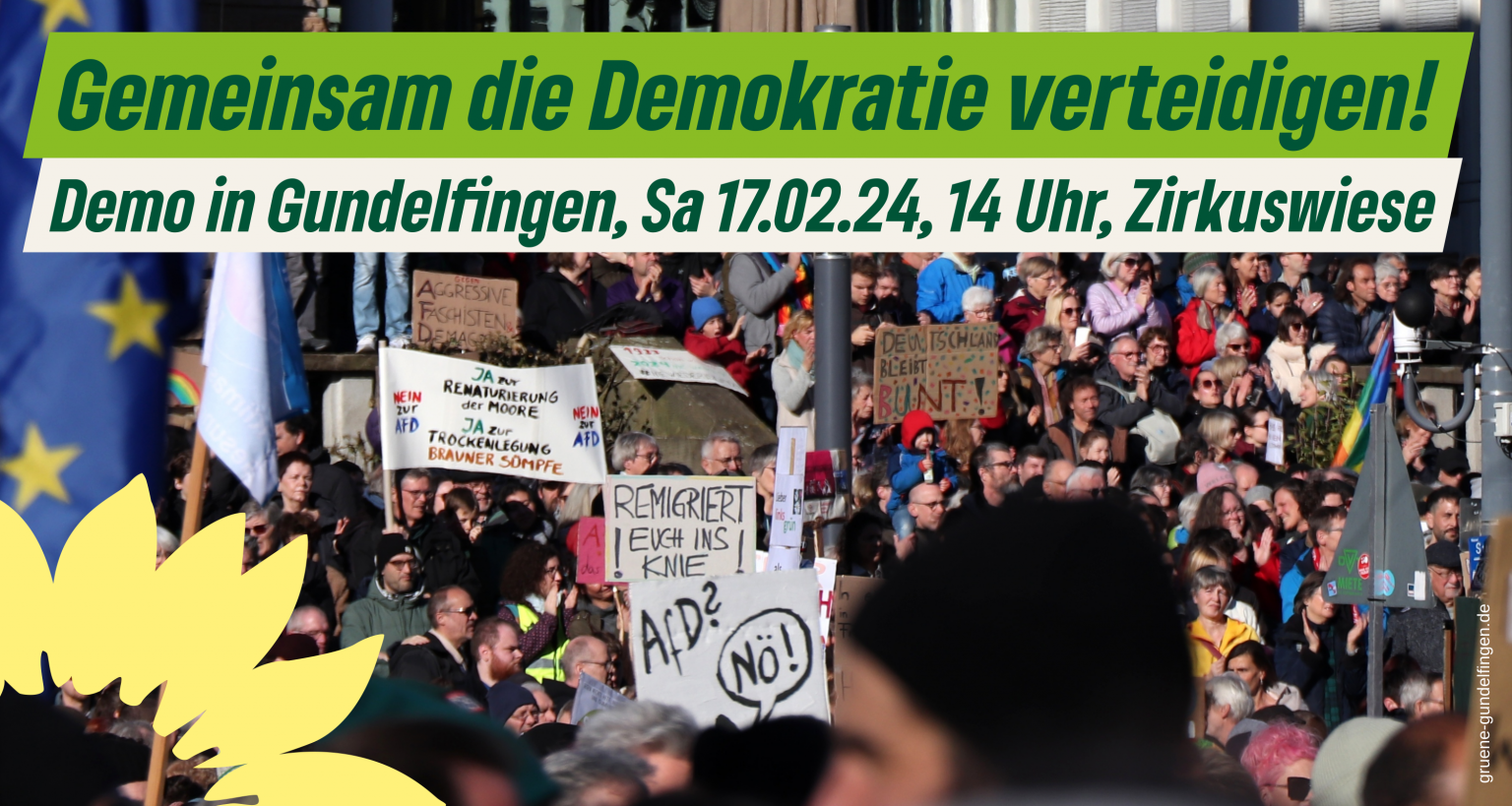 Gemeinsam die Demokratie verteidigen! - GRÜNE Gundelfingen